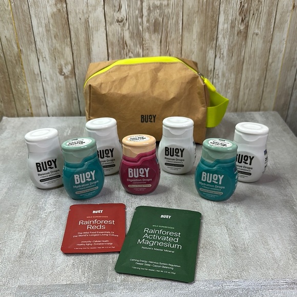 buoy | Bath & Body | Buoy Hydration Drops Set With Travel Bag ...